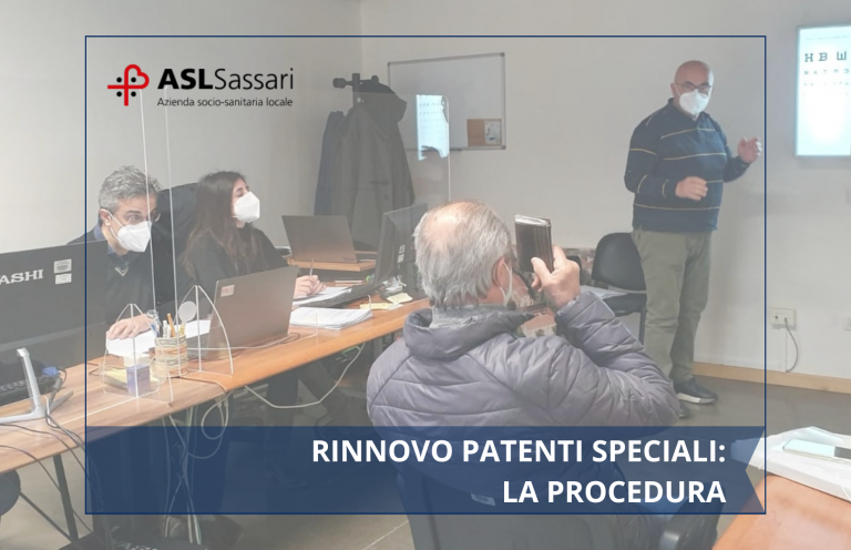 Commissione medico legale: come rinnovare le patenti speciali - ASL Sassari